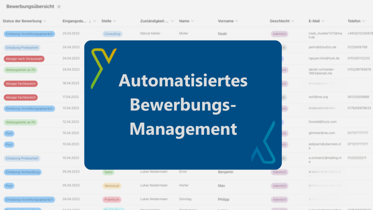 Automatisiertes Bewerbungsmanagement - Microsoft Power Automate als ...